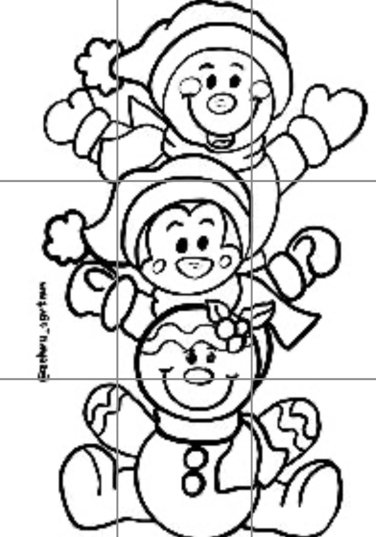 9 A4 Kardan Adam Penguen Kurabiye Adam RENKSİZ